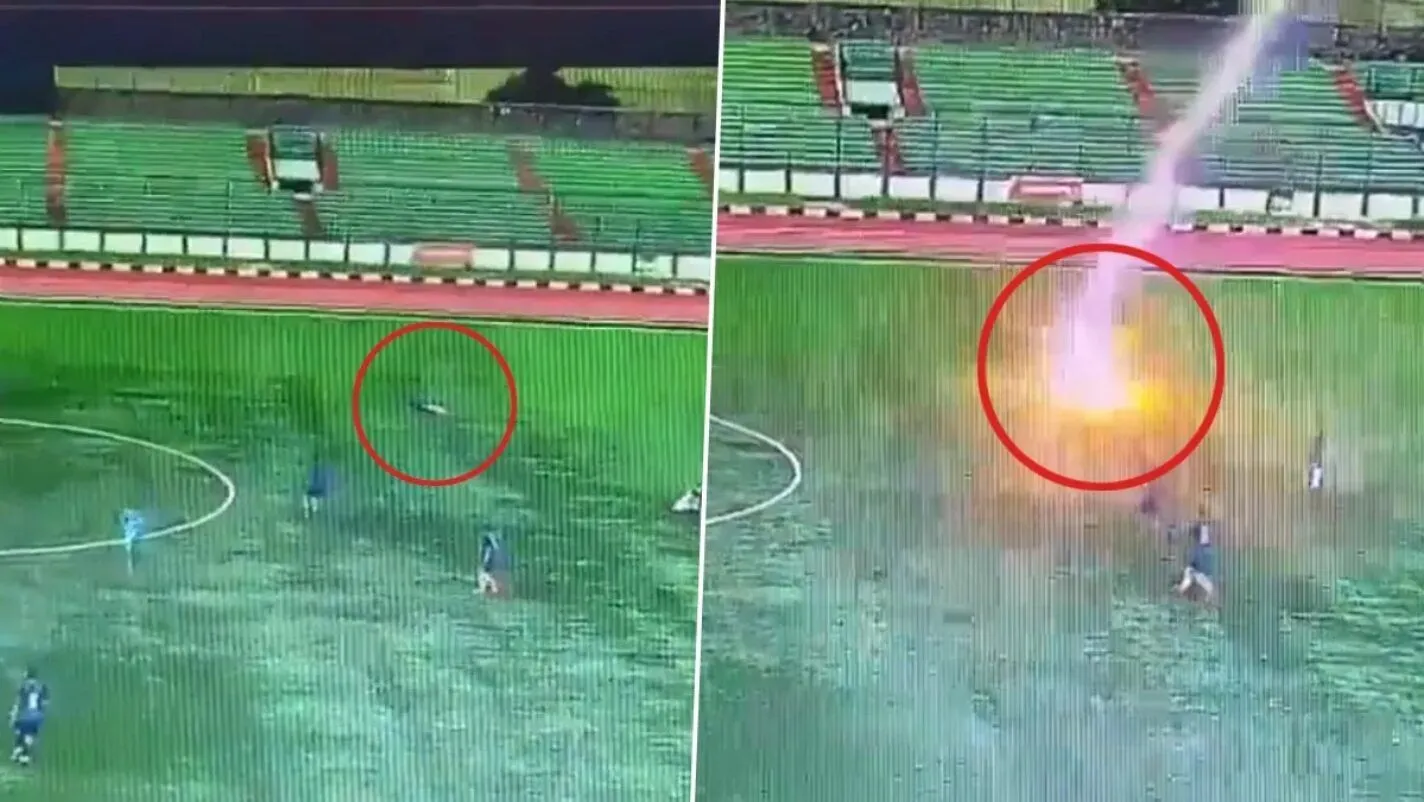 Footballer dies after being struck by lightning during match in ...