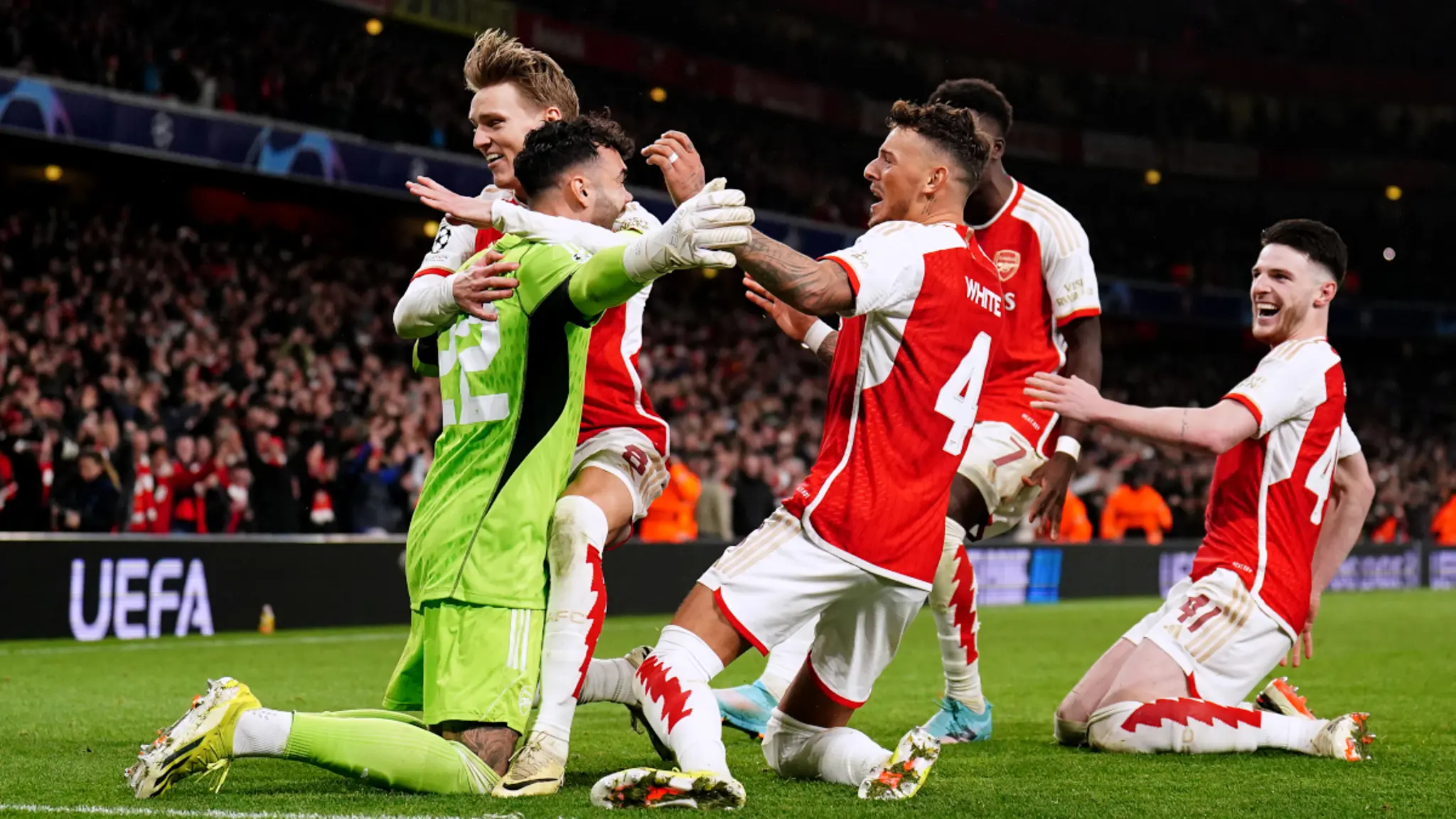 Arsenal beat Porto on penalties to reach Champions League quarters ...