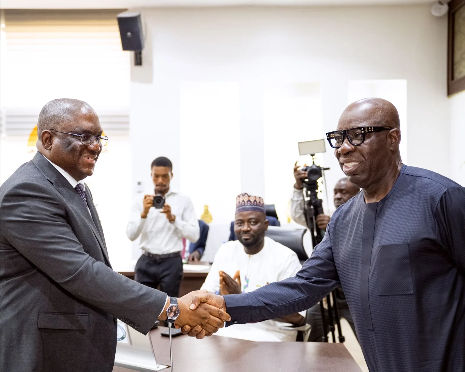 Obaseki swears in Eboigbe as new Edo SSG - The Telegraph Nigeria
