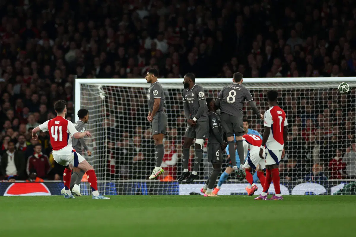 Arsenal thrash Real Madrid 3-0 in Champions League quarter-final first ...